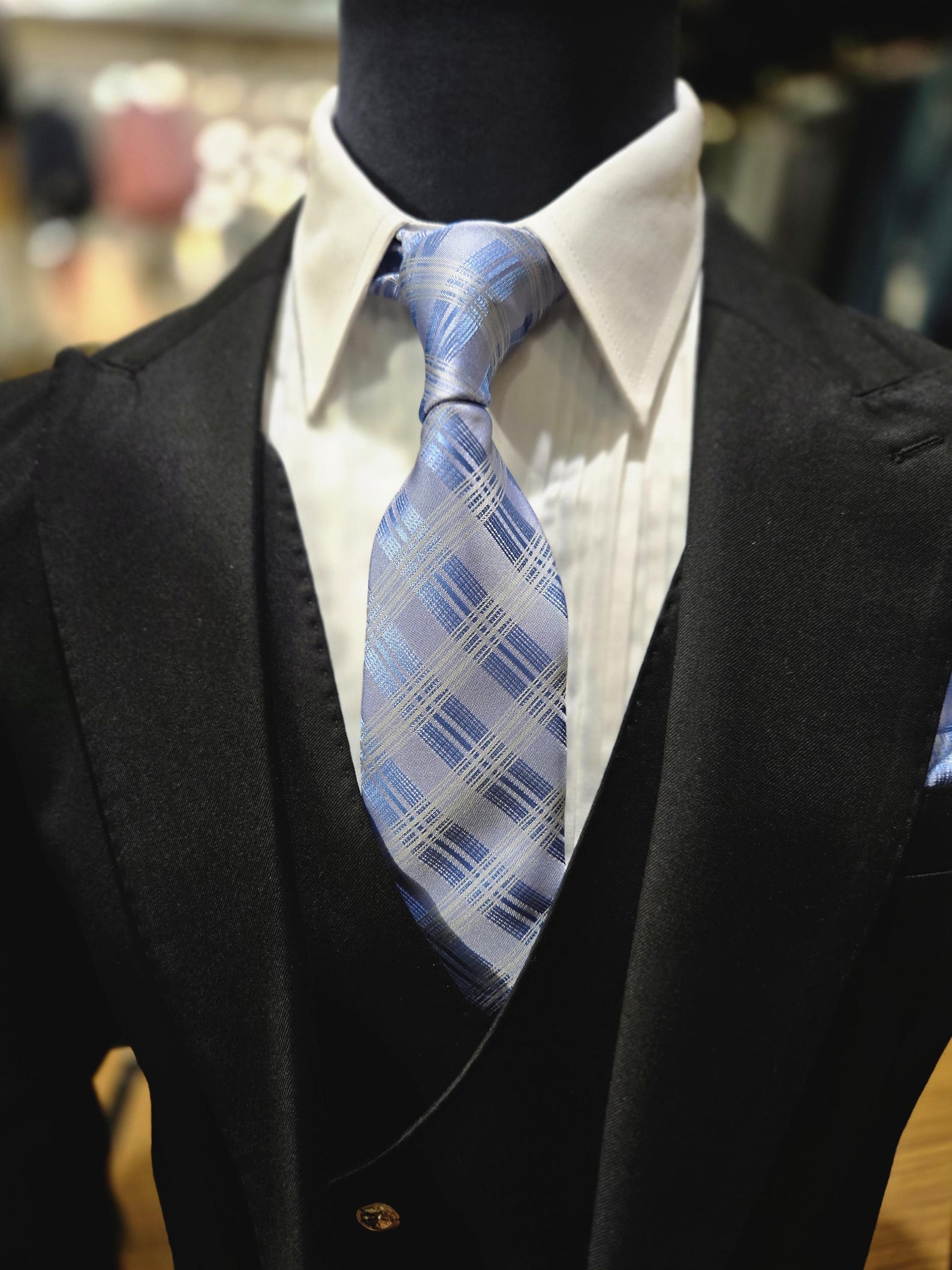 Texture Necktie Set: Light Blue Textured Tie With Hanky - Etsy