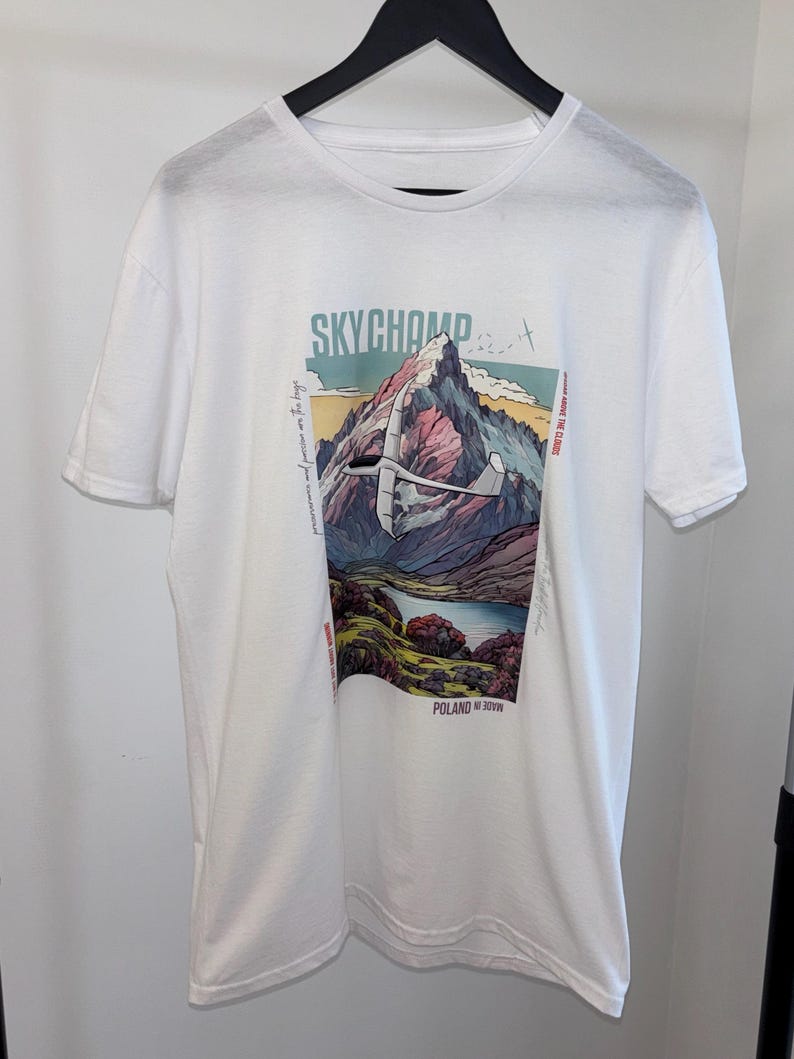 Glider Plane Graphic T-shirt: Modern Aviation Apparel - Etsy