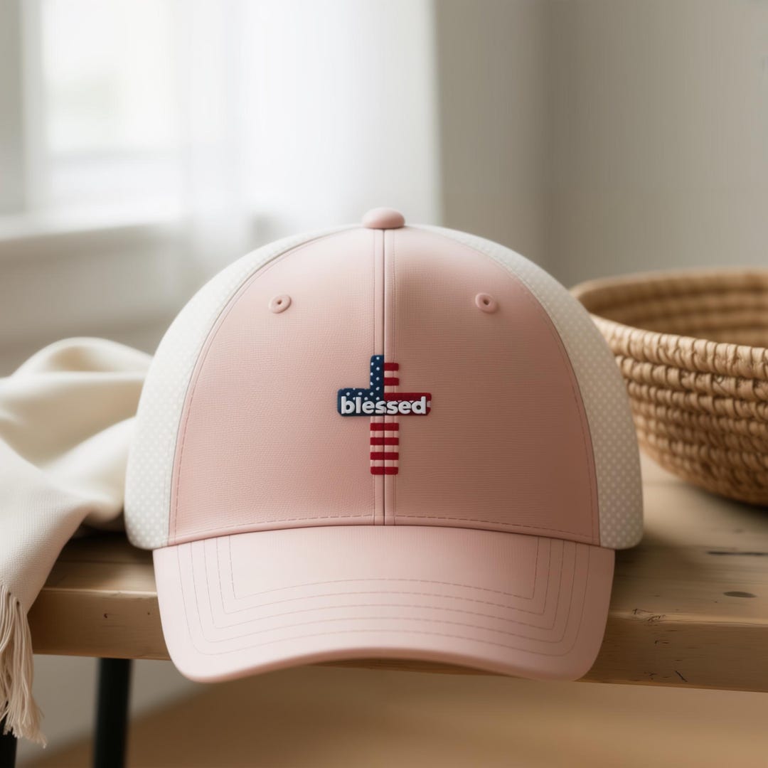 Infinity Hers TESS “blessed” Women’s Washed Mesh Back Cap - Etsy