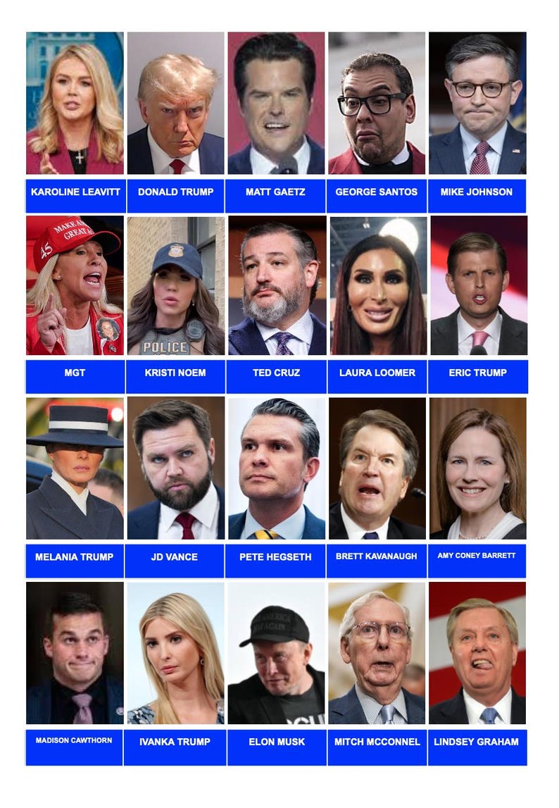 Guess Who? MAGA Edition (cards Only) - Etsy