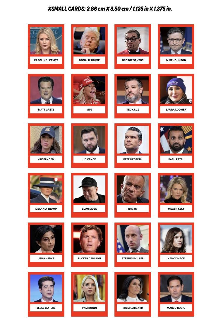 Guess Who? MAGA Edition (cards Only) - Etsy