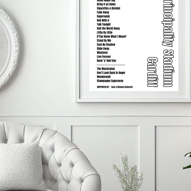 Setlist Art Download - Etsy