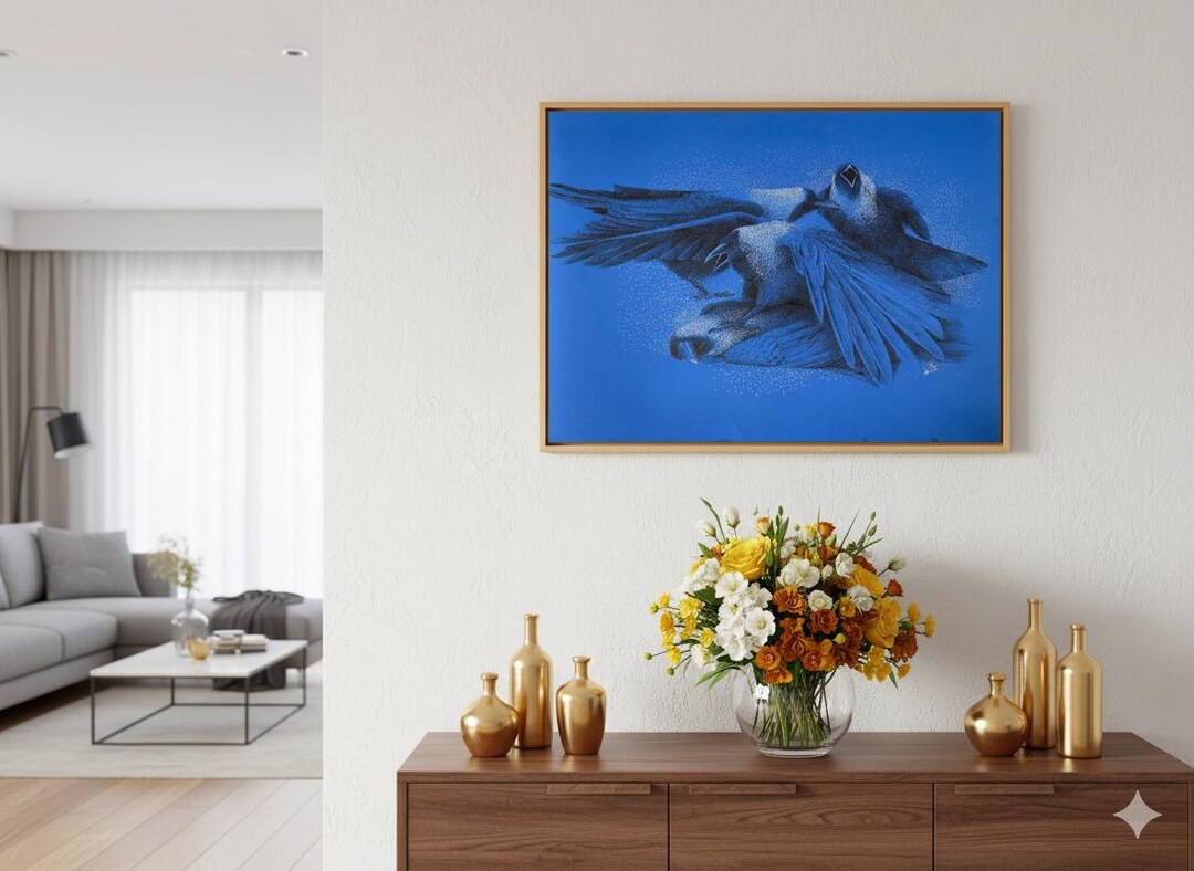 The Funeral – Original Crow Artwork – Symbolic Indigenous Painting on ...