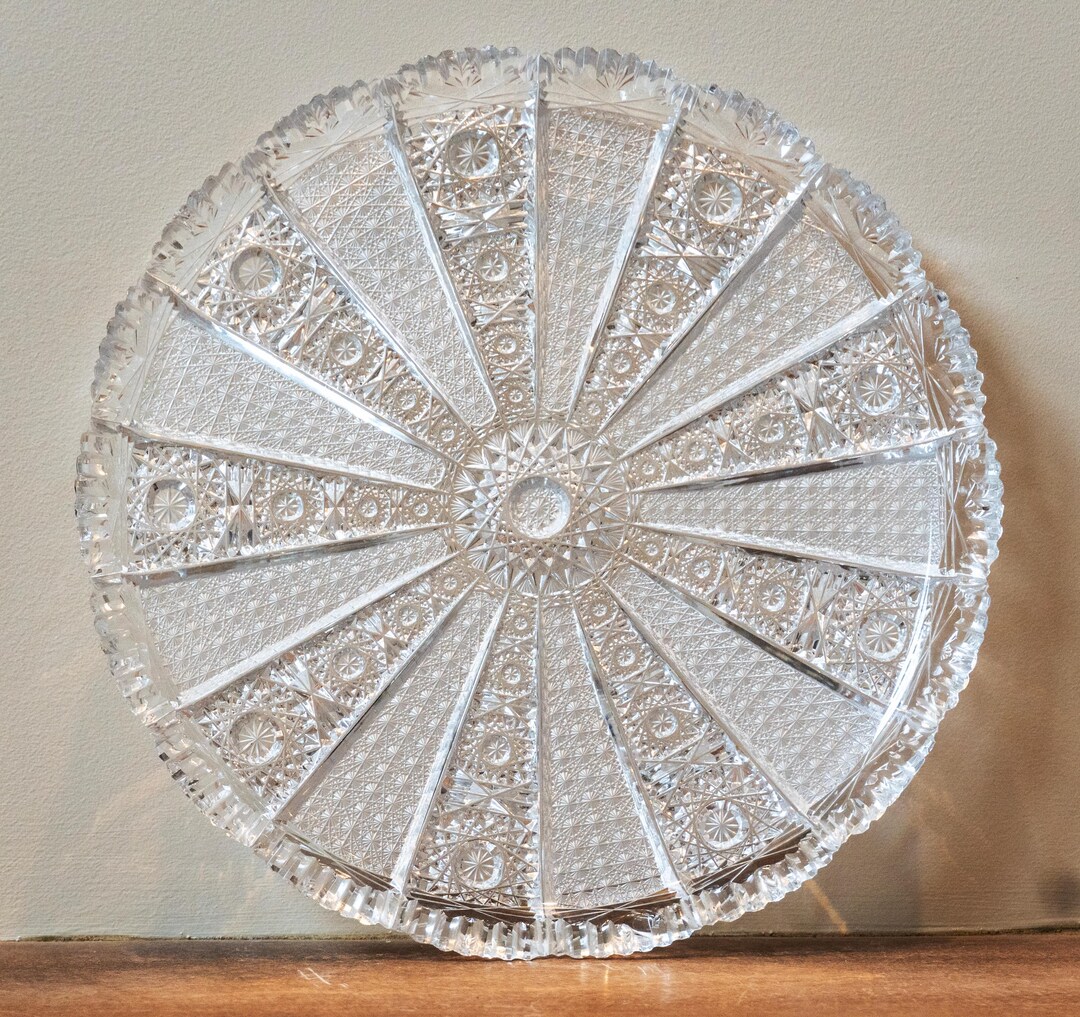 Crystal Serving Platter for High-class Hospitality - Bavarian - Etsy