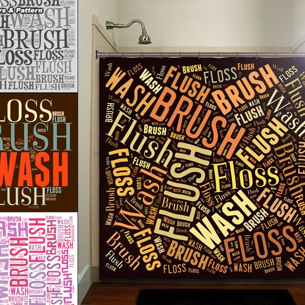 Bathroom Rules Shower Curtain Etsy