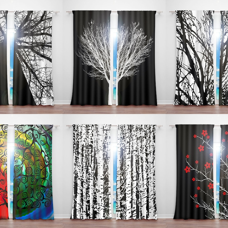 Tree Curtains - Etsy