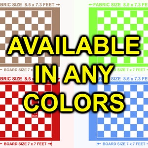 Giant Chess Board | Large Chess Fabric | Big Checkerboard Fabric | Huge ...