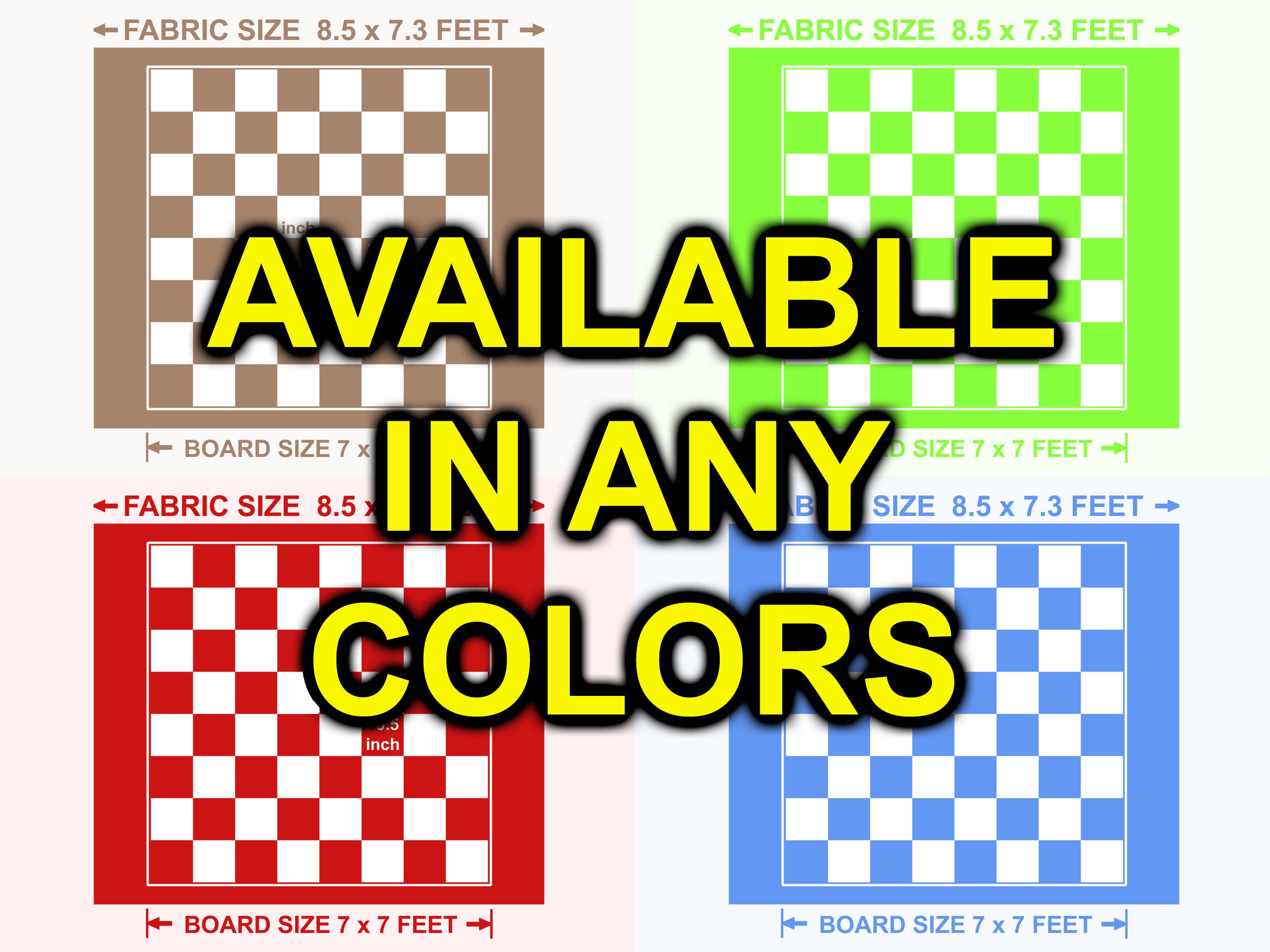 Giant Chess Board Fabric | Family Game, Party Fun - Etsy