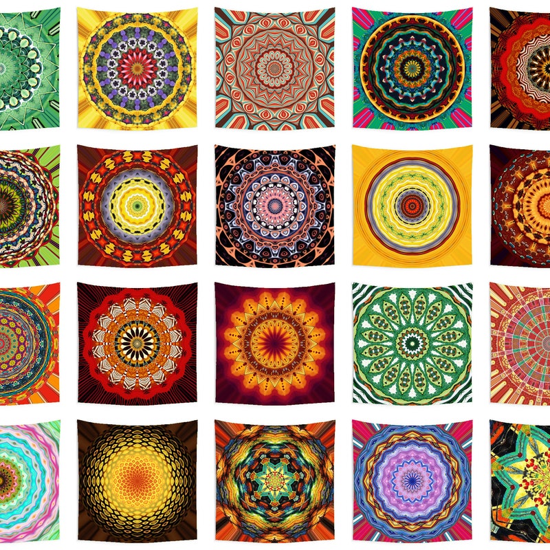 Mandala Tapestry - Etsy