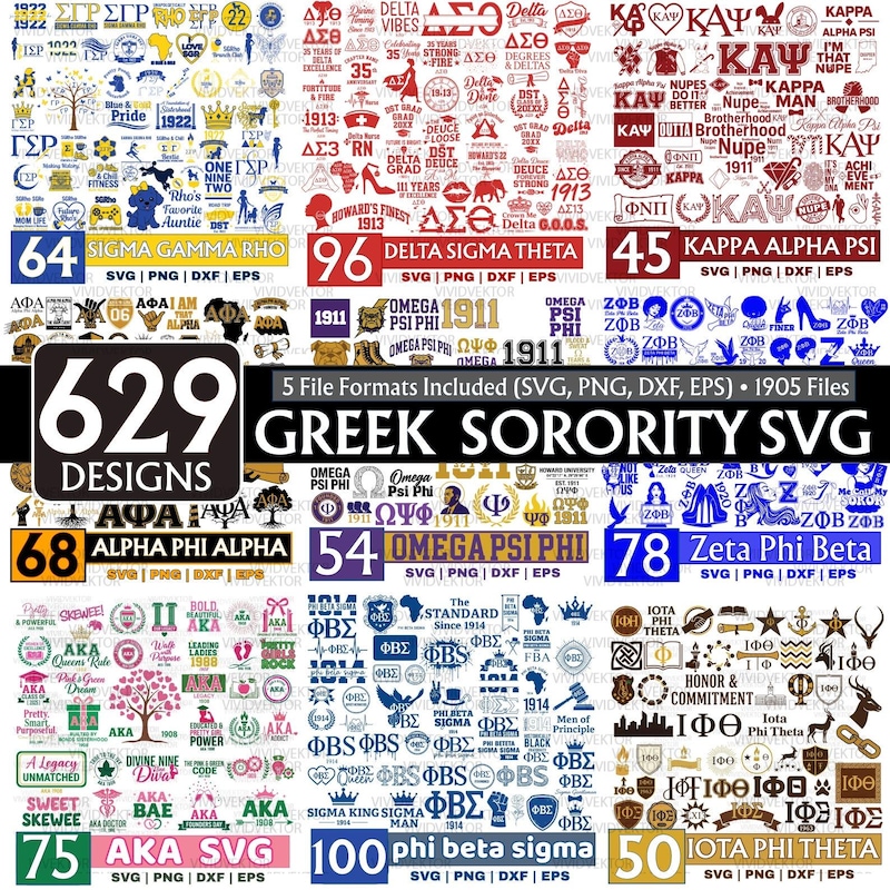 Divine Nine Shields Svg - Etsy