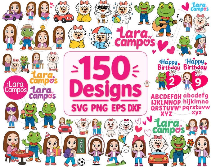 Lara Campos en SVG, PNG y otros formatos, rana Rhennéé, Galleta, Lara ...