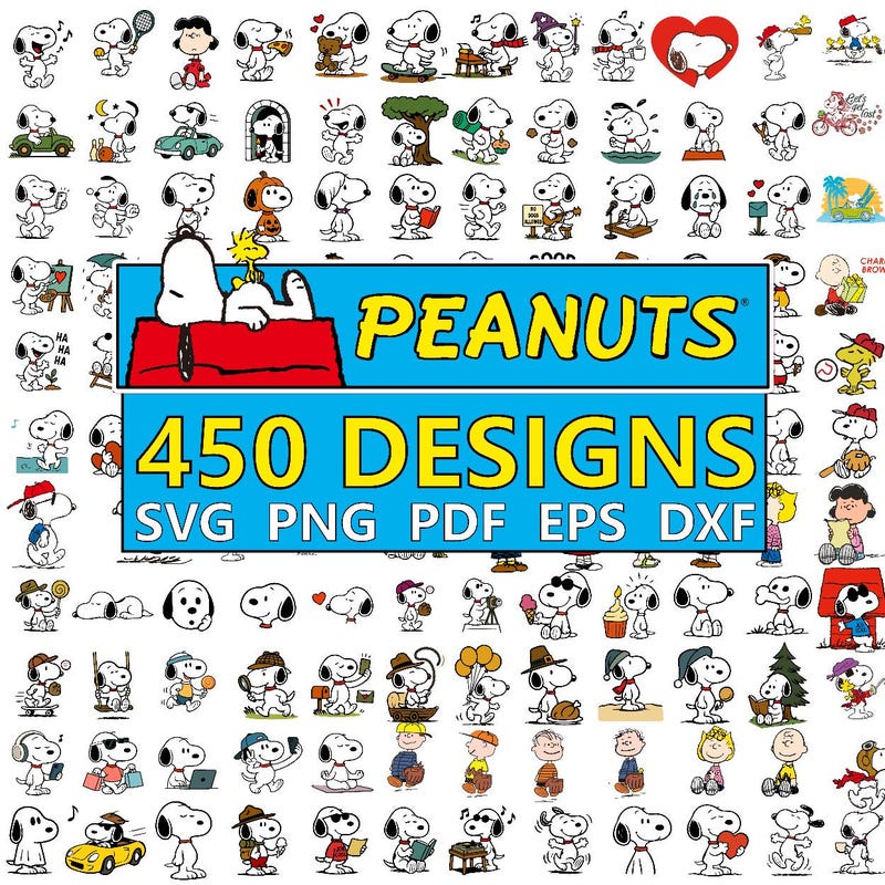 Snoopy Svg - Etsy