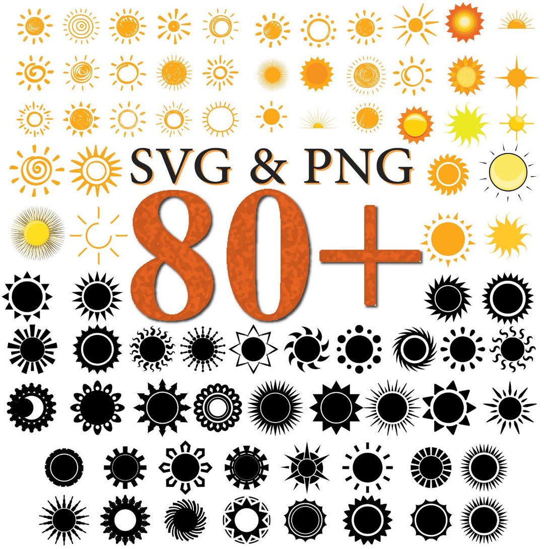 Sun SVG Bundle: Boho Sun Designs for Cricut, Silhouette (digital ...