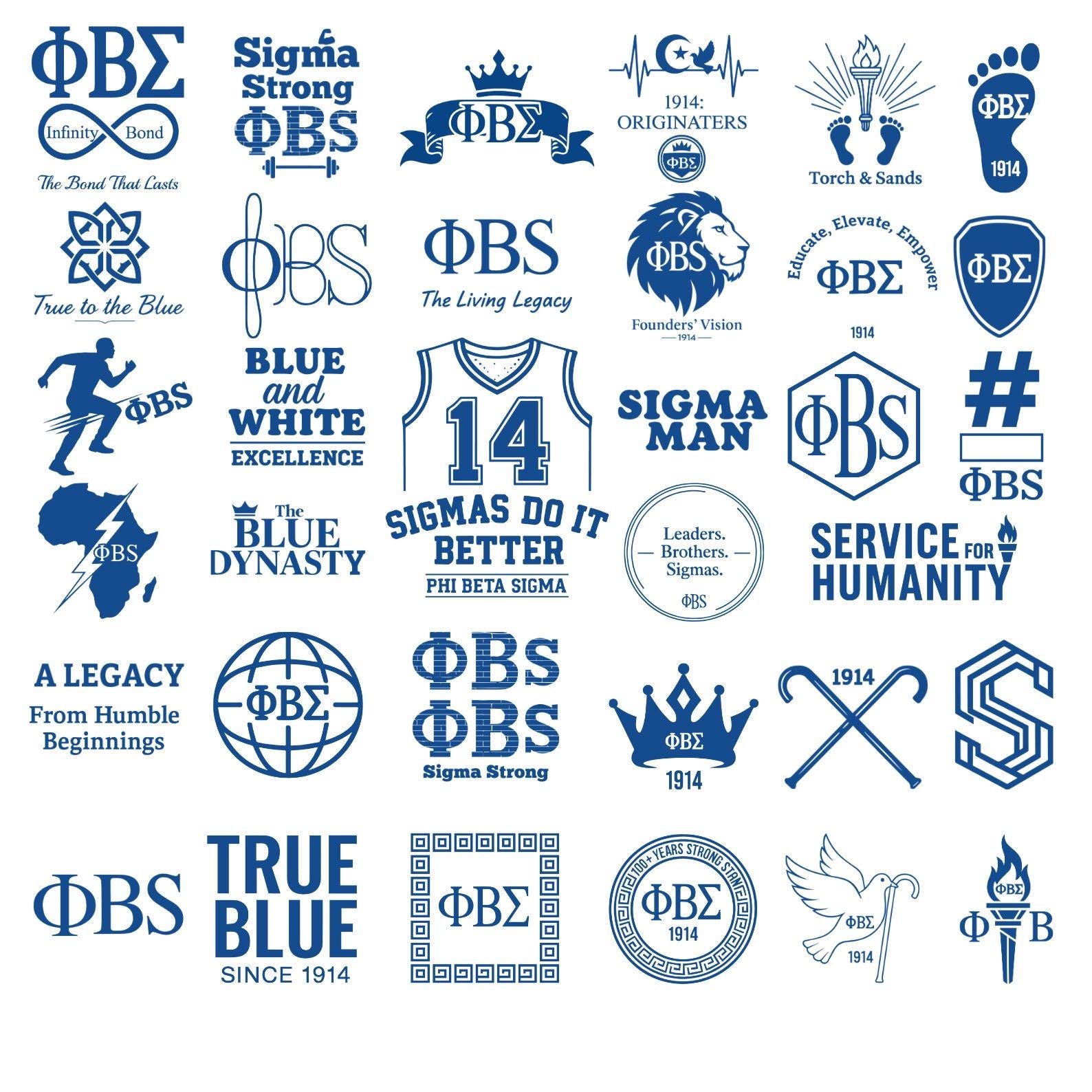 Phi Beta Sigma SVG Bundle: 100 Designs - Greek Fraternity Designs ...