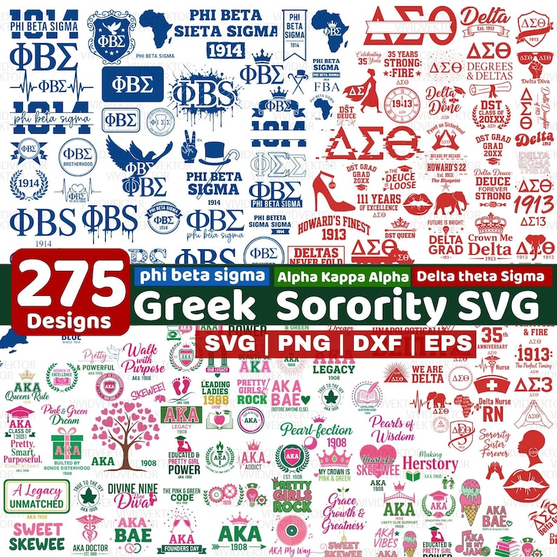 Sorority Decor D9 Svg - Etsy