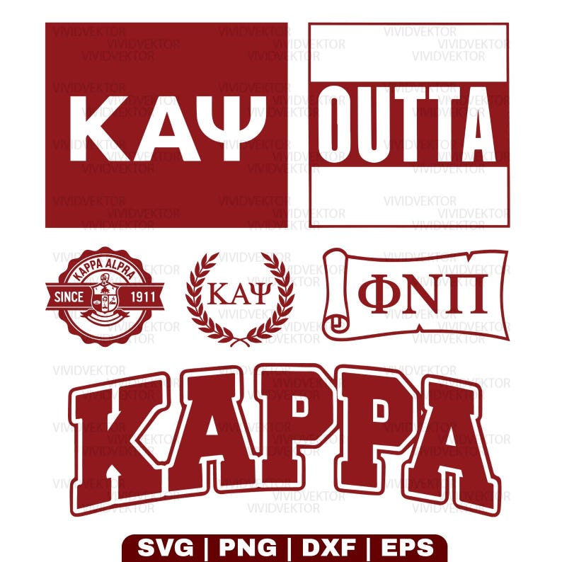 Kappa Alpha PSI SVG PNG Bundle: 45 Designs - Fraternity for Cricut ...