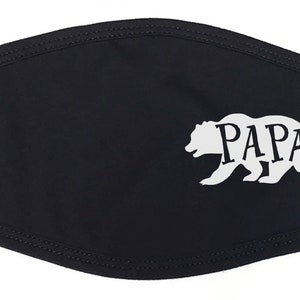 Face Mask Papa Bear Mask Made in USA Fathers Day Gift Funny Face Mask ...