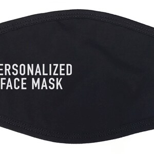 Custom Face Mask Washable Personalized Face Mask Right Side Print Made ...