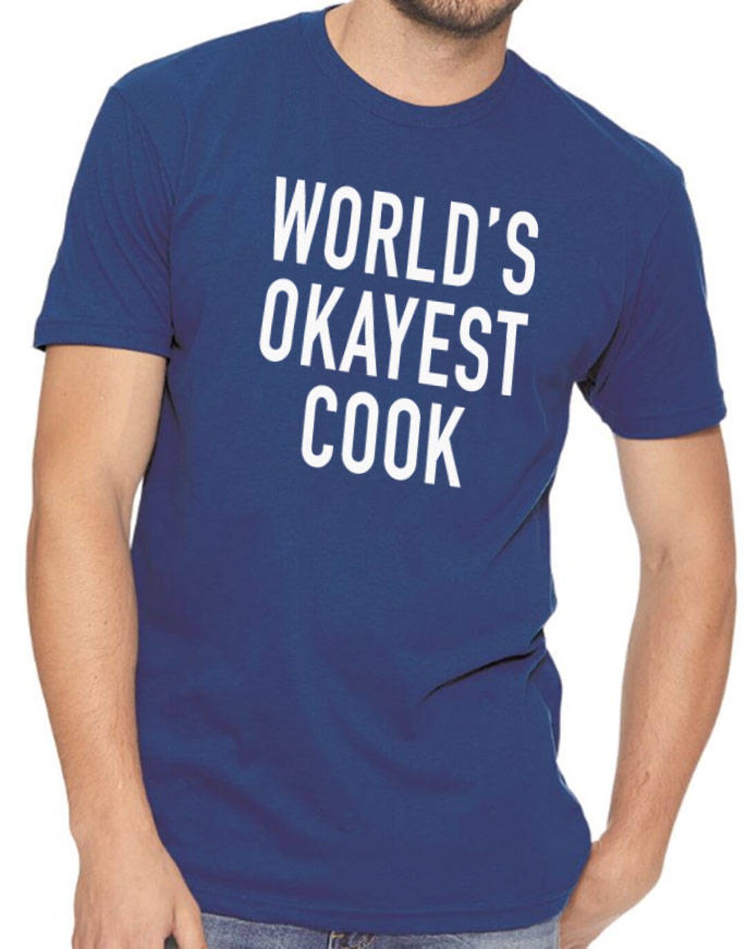 Funny Shirt Men World's Okayest Cook T Shirt Cook Shirt Great Husband ...