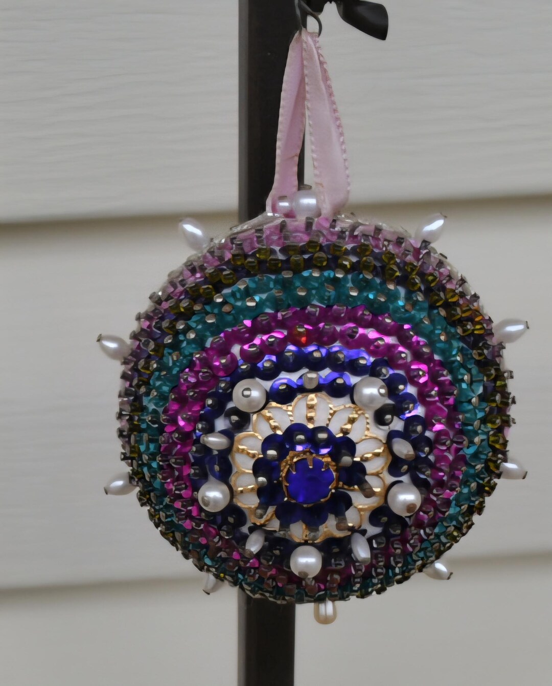 Vintage Purple Push Pin Christmas Ornament - Etsy