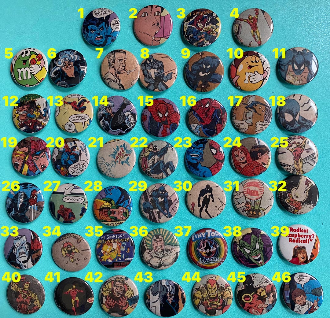 Real Marvel Comic Panels & Ads 1.5" Buttons - Etsy