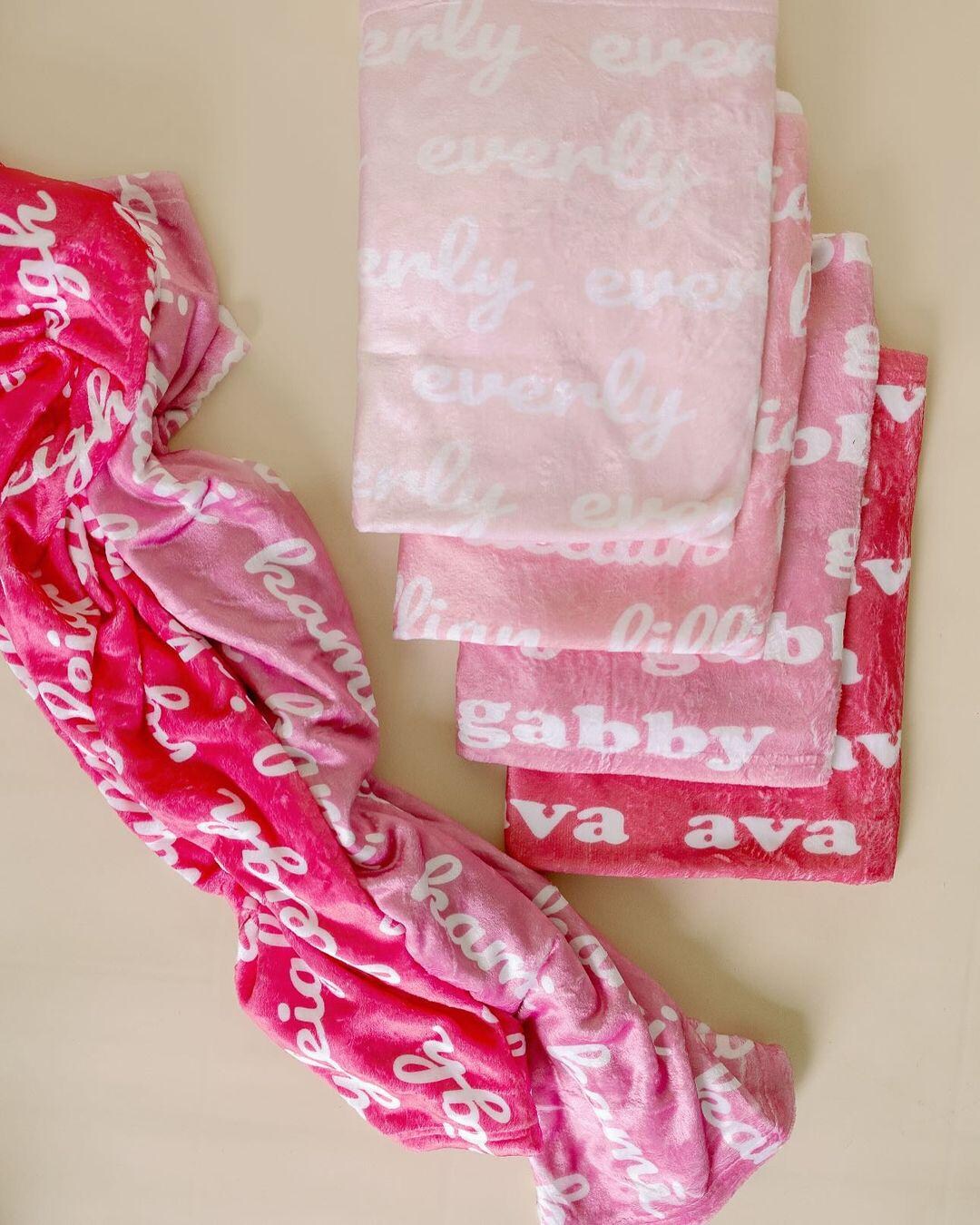 Custom Fleece Blanket With Name, Personalized Plush Throw, Soft Cozy ...