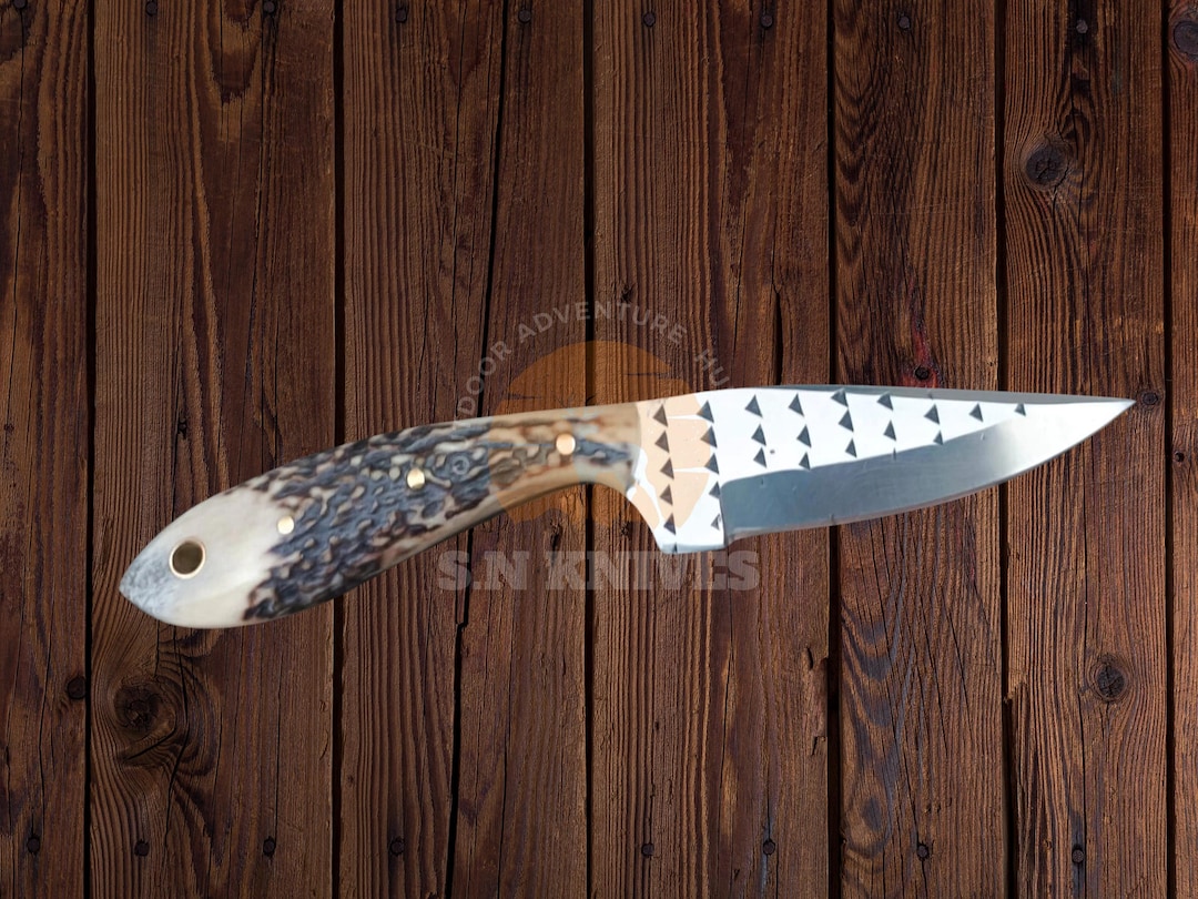 Custom Handmade Cowboy Farrier Rasp Steel Hunting 8 Inch Bowie ...