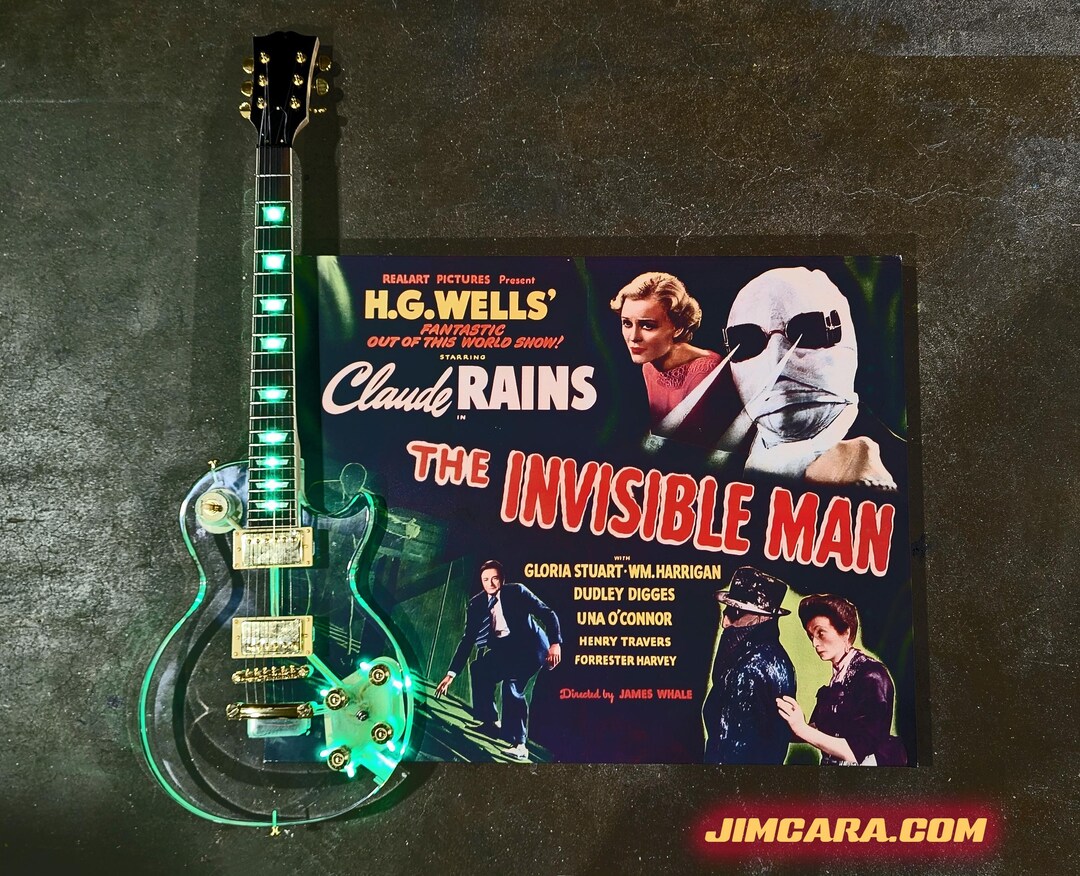 Art of Guitar - Invisible Man Wall Hanging With Invisible Ghosted ...