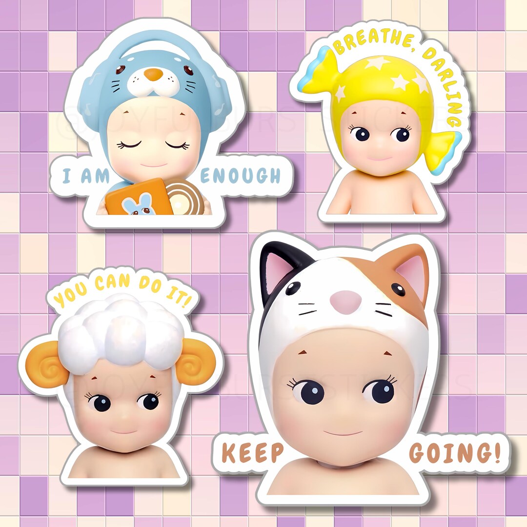 Vol 1: Sonny Angel Stickers, Affirmation Prints, Affirmation Tumbler ...