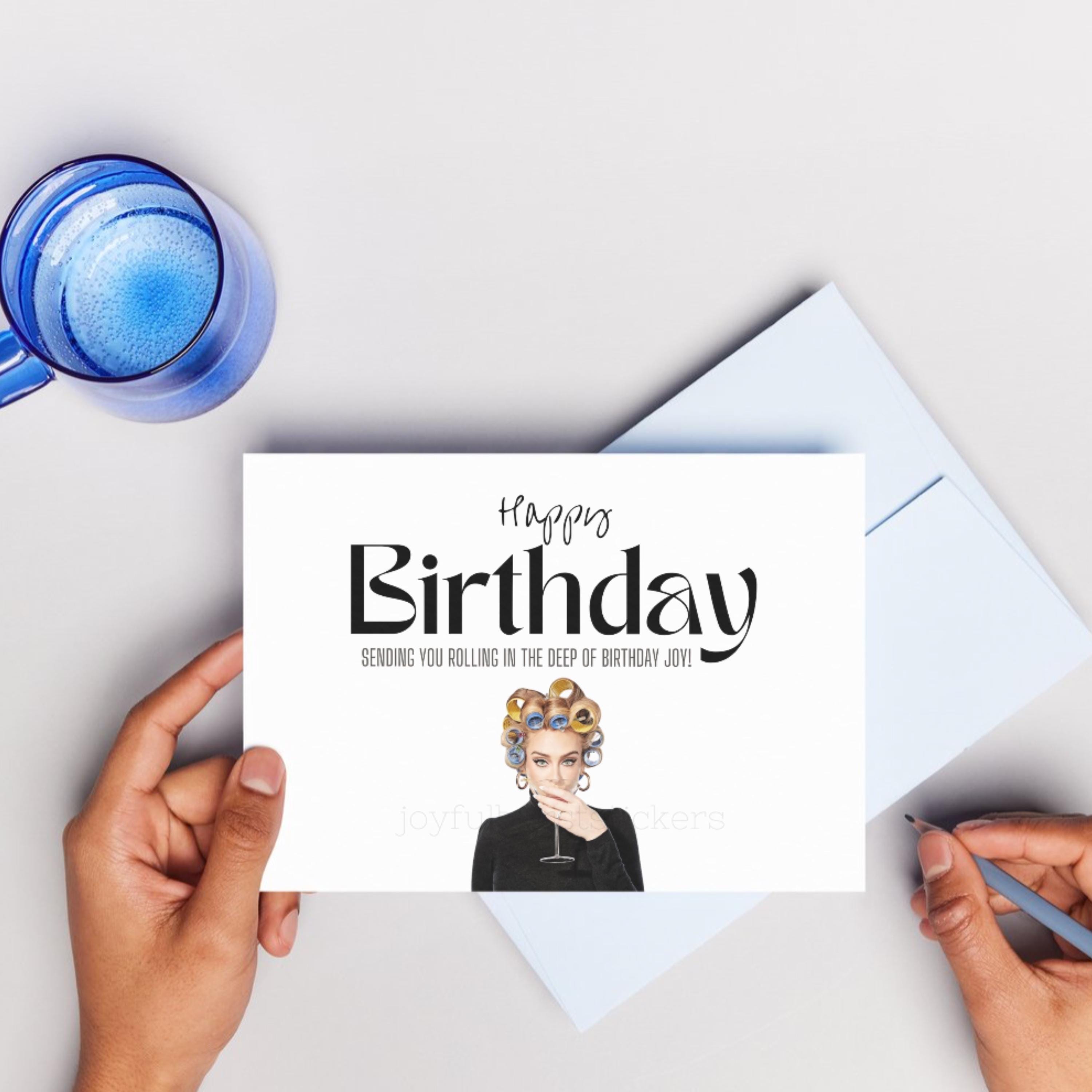 Adele Printable Birthday Card. Daydreamers Birthday Card. Adele ...
