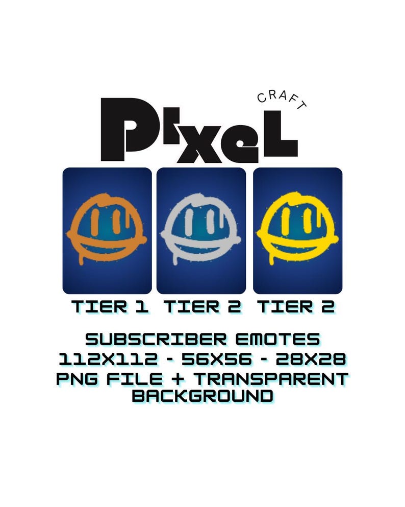 Graffiti Smiley Emote Subscriber - PNG Files for Download - Etsy