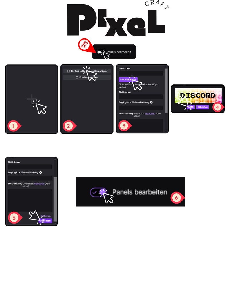 Twitch Panels Pixels - PNG Files for Download - Etsy