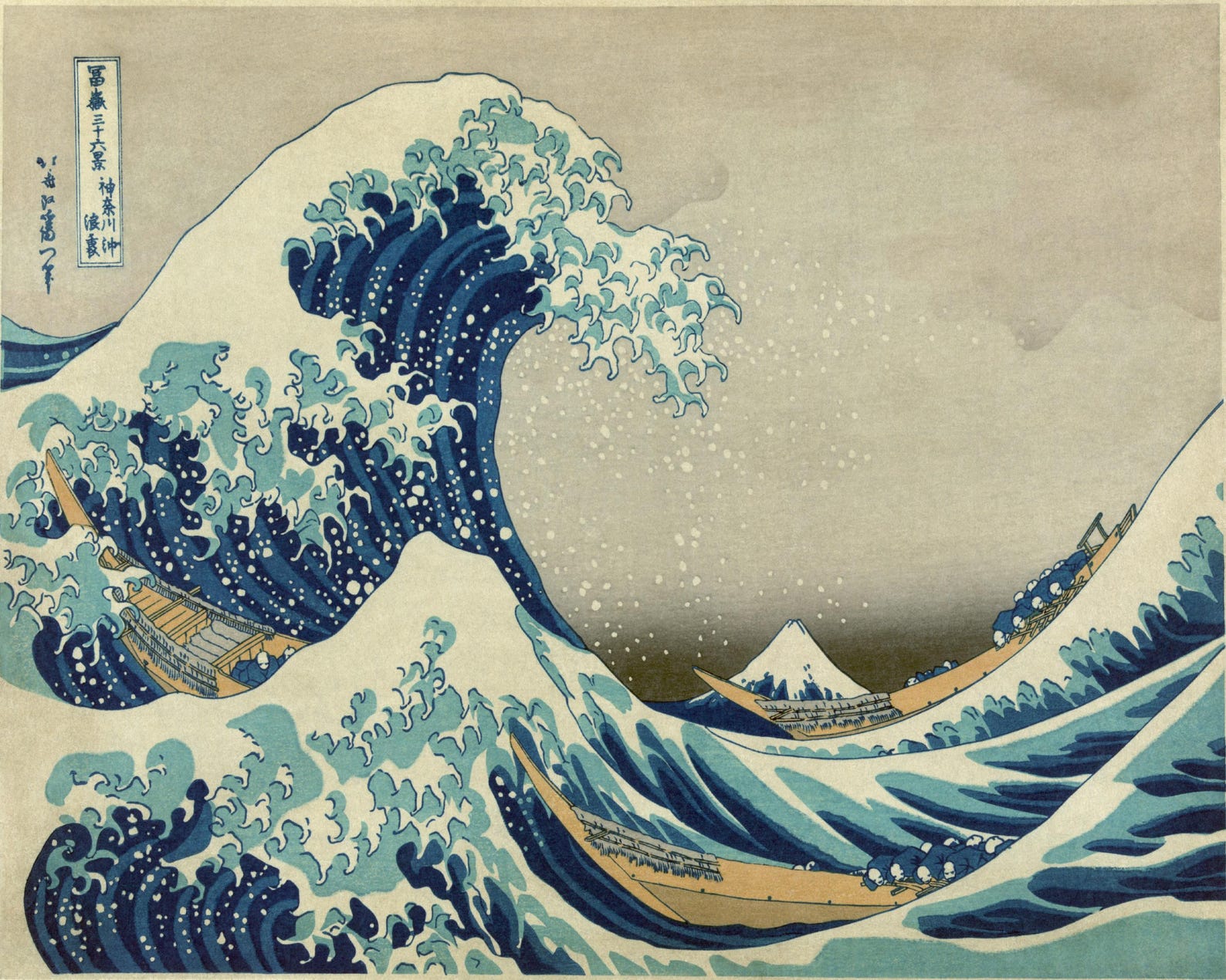 The Great Wave off Kanagawa – Japanese Vintage Ocean Art Print - Etsy