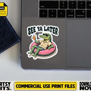 See Ya Later Alligator PNG, Trendy PNG, Cute Alligator Saying ...