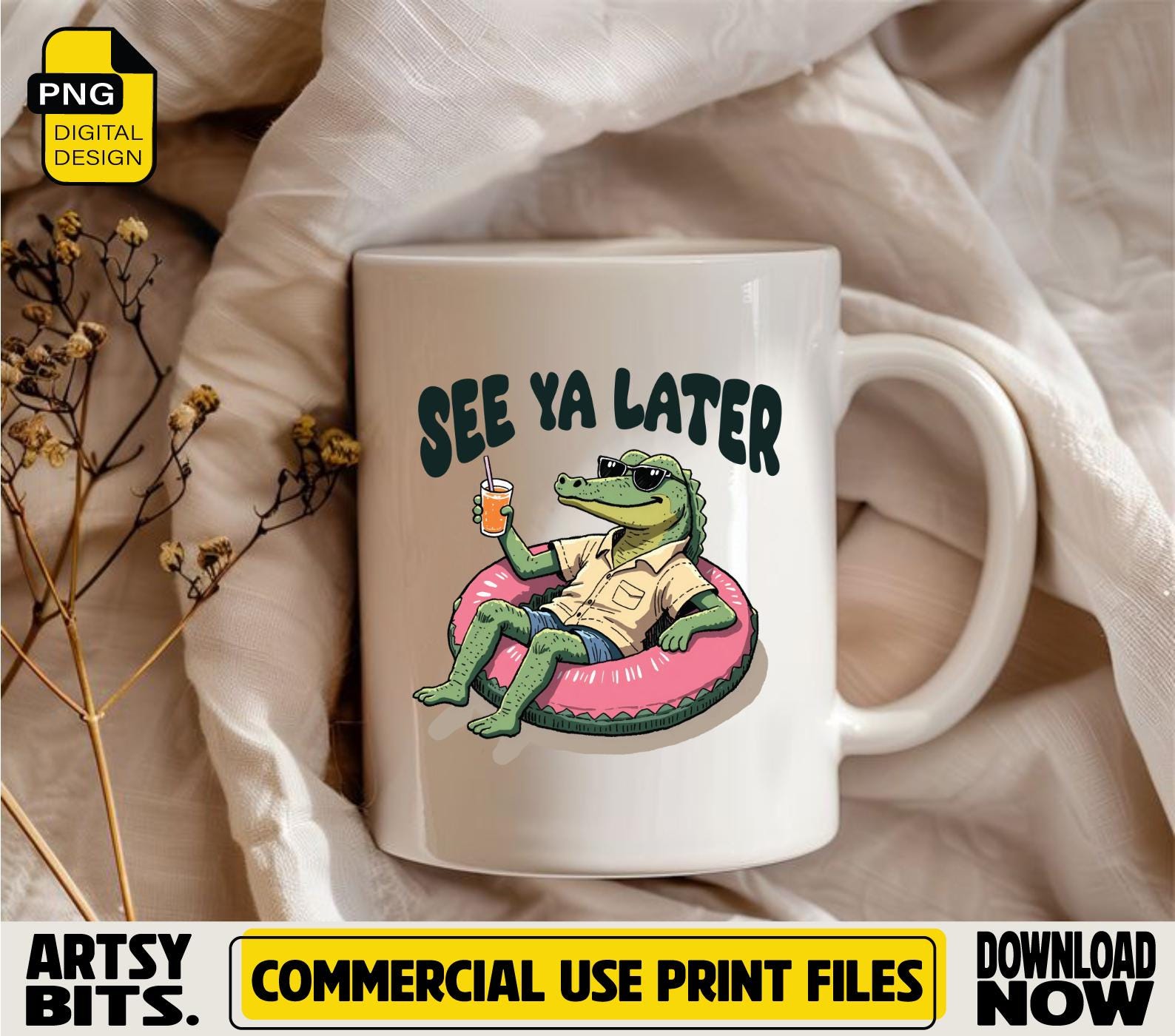 See Ya Later Alligator PNG, Trendy PNG, Cute Alligator Saying ...