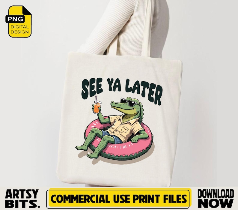 See Ya Later Alligator PNG, Trendy PNG, Cute Alligator Saying ...