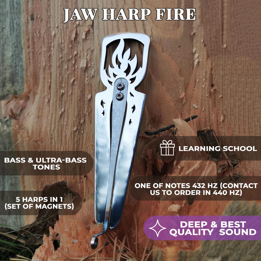 432hz 5-in-1 Bass Jaw Harp – World's Deepest Vargan | Autor’s -coated ...