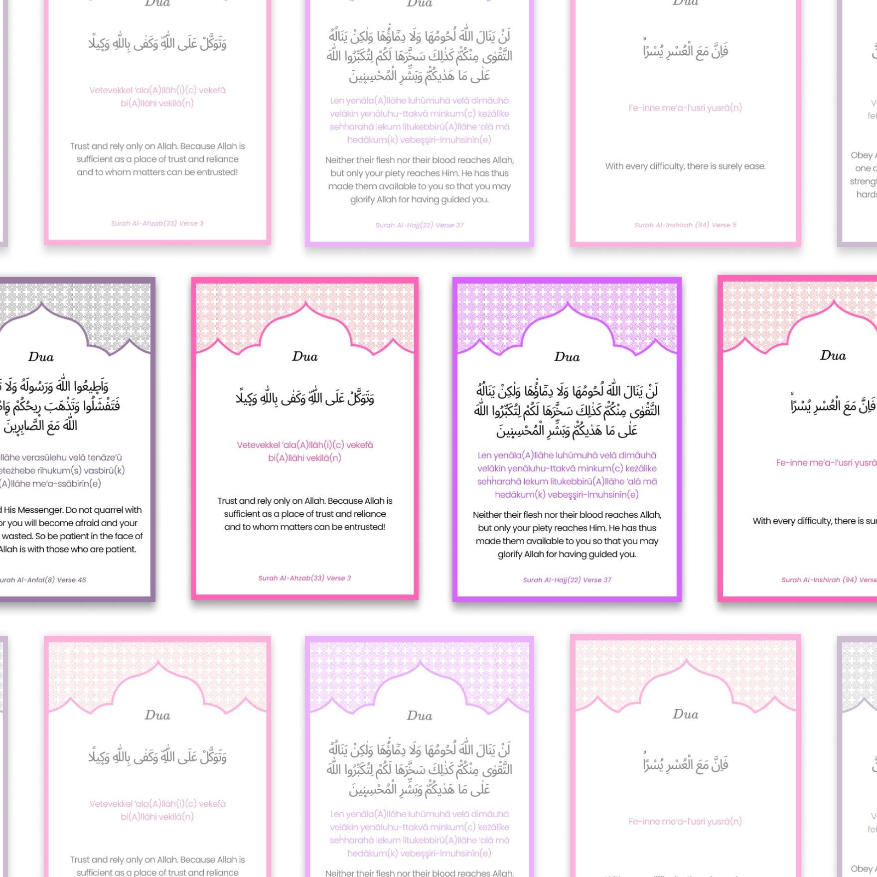 40 Islamic Dua Flashcards, Digital Islamic Duas, Muslim Duas, Daily ...