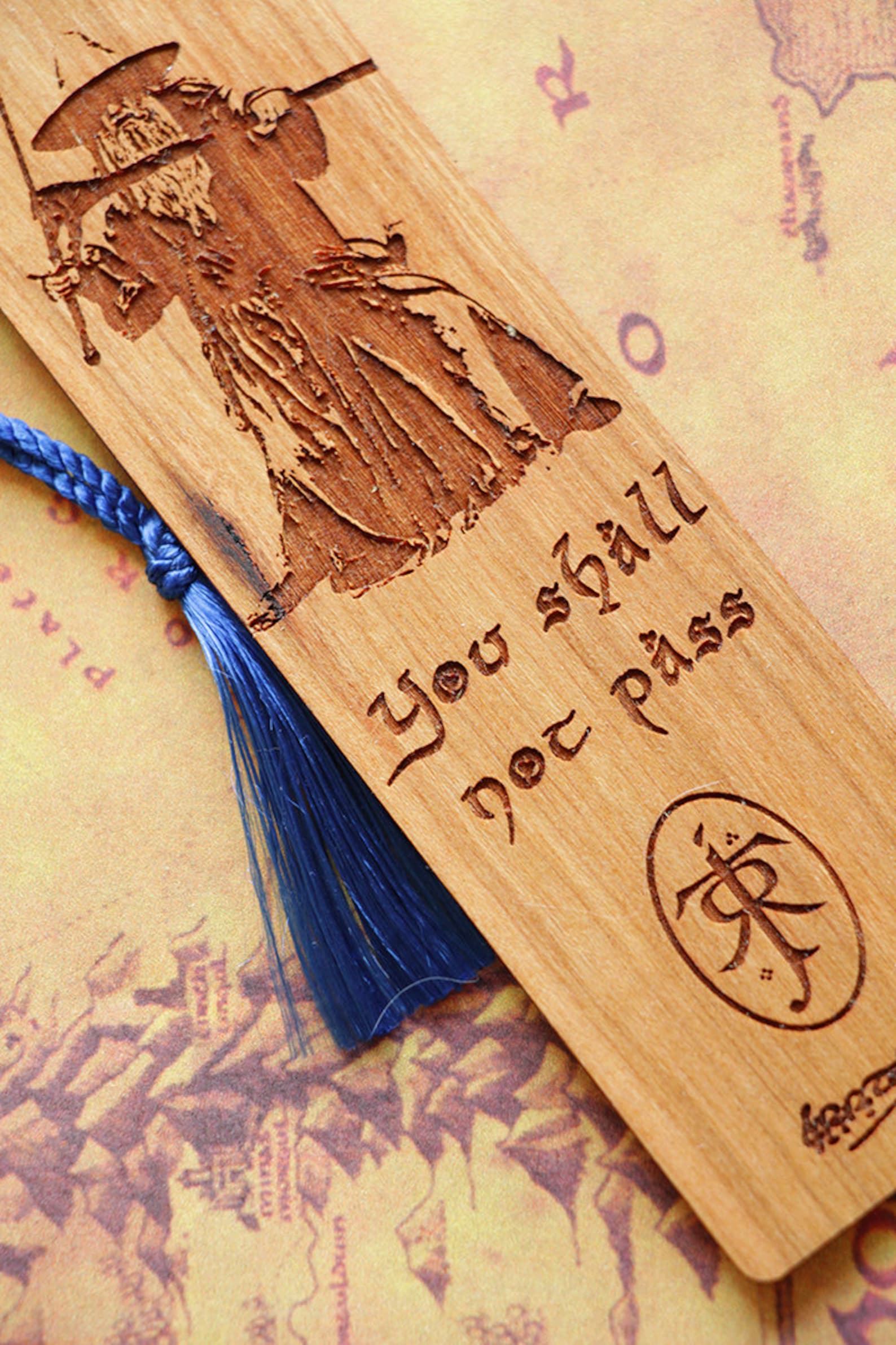 LOTR Bookmark Gandalf Bookmark Lord of the Rings Bookmark - Etsy