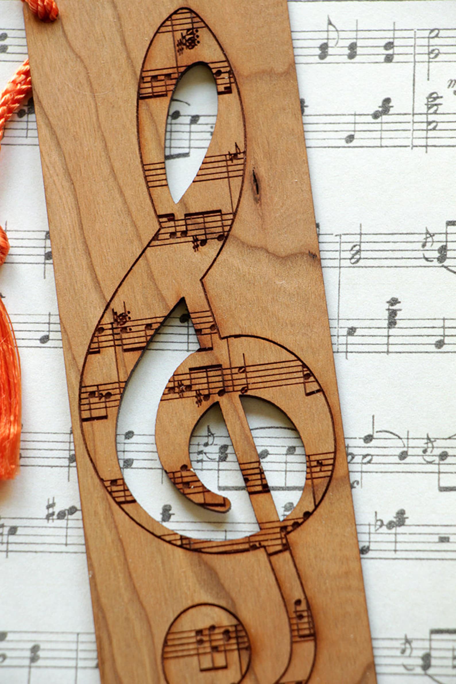 Music Bookmark Treble Clef Bookmark Music Style Bookmark - Etsy