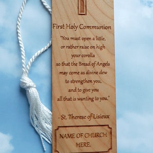 First Holy Communion Bookmark, Holy Communion Gift - Etsy