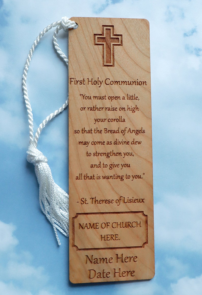 First Holy Communion Bookmark Holy Communion Gift | Etsy