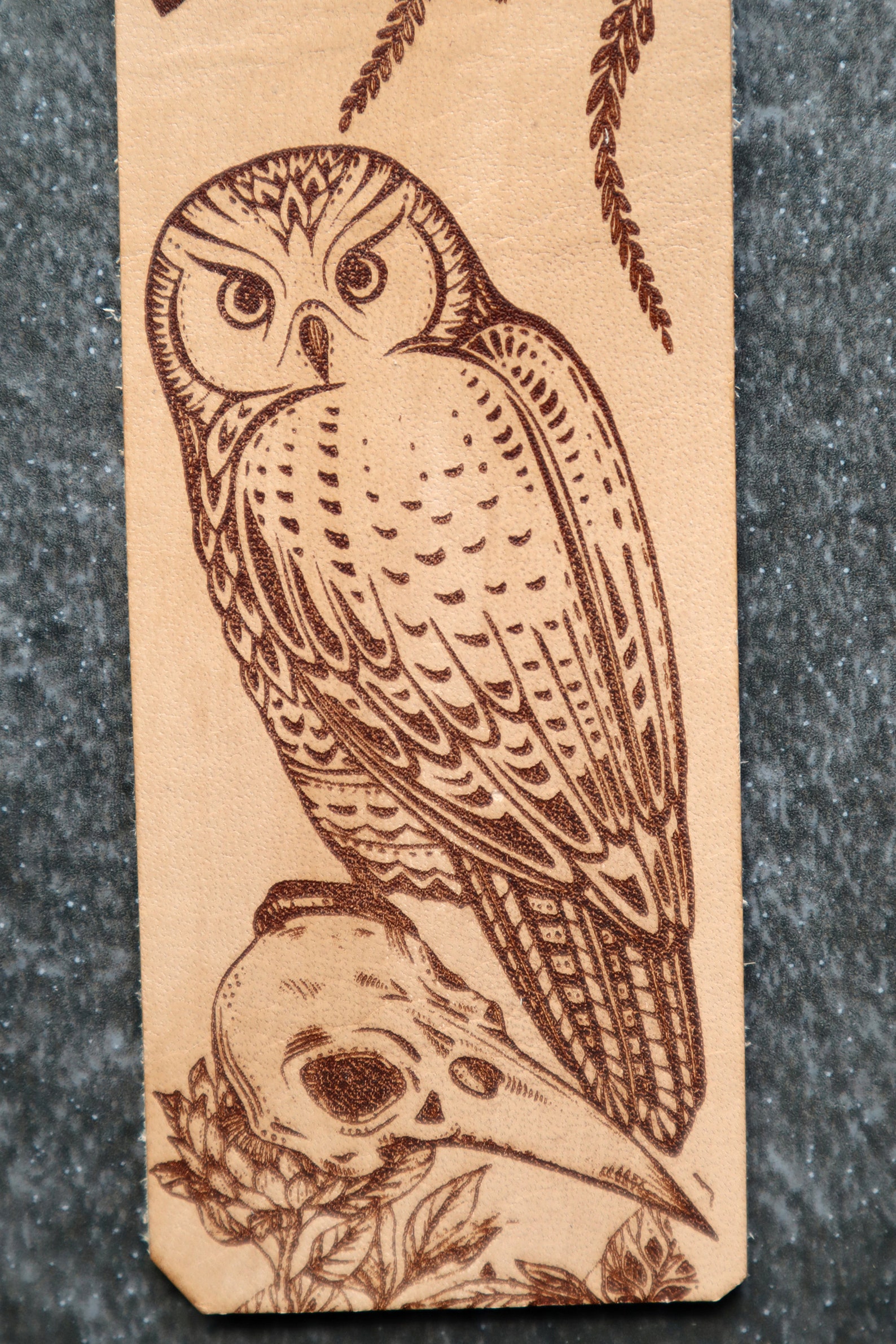 Owl Bookmark Leather Owl Bookmark Southwestern Style - Etsy