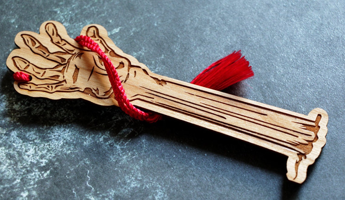 Zombie Hand Bookmark Walking Dead Bookmark Zombie Bookmark | Etsy