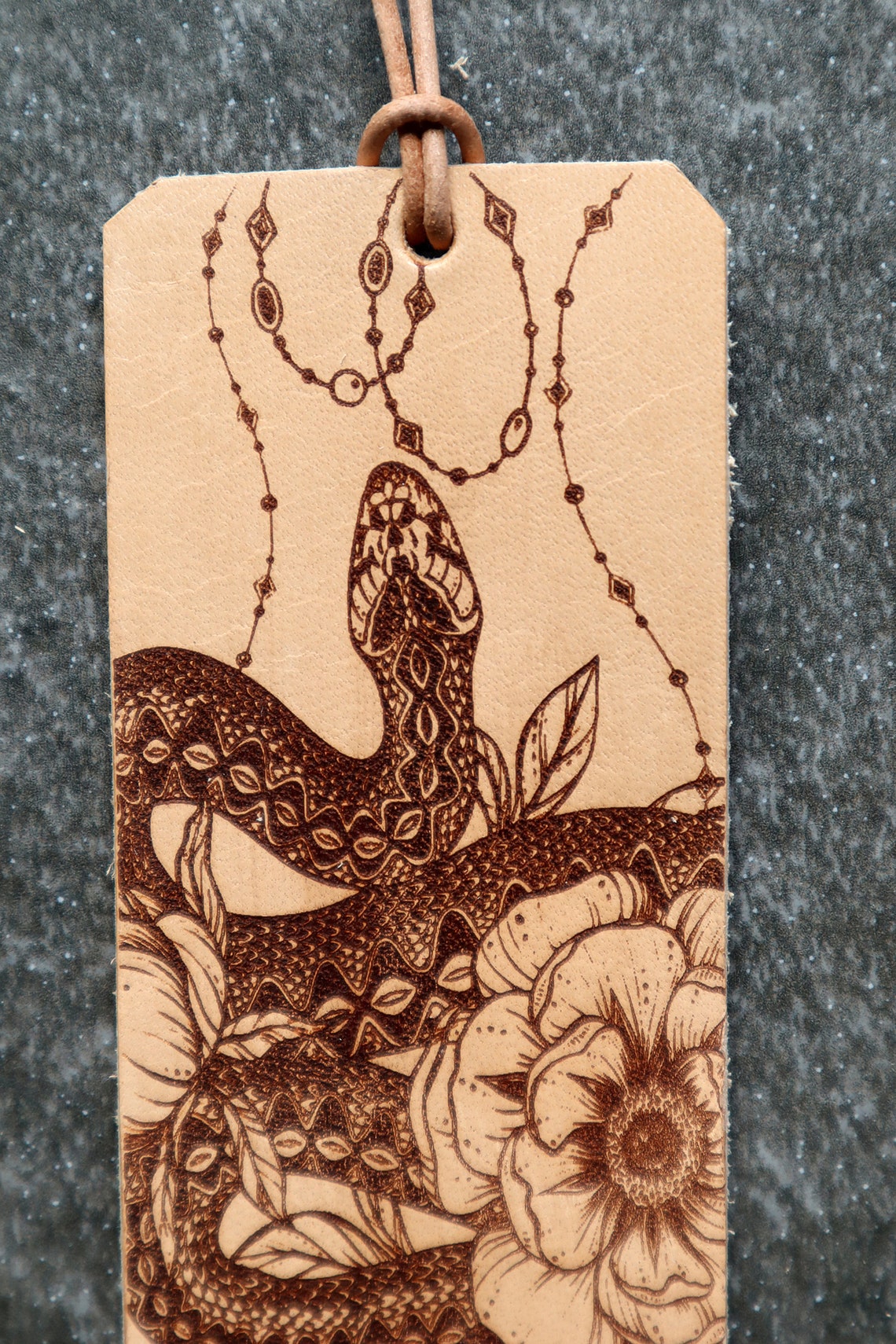 Snake Bookmark Leather Snake Bookmark Southwestern Style - Etsy