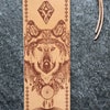 Howling Wolf Feather Bookmark, Wood Bookmark, Bookmark Exchange, Laser ...