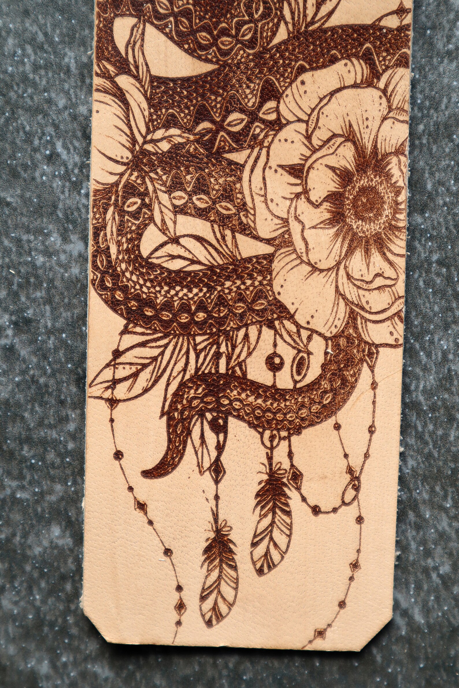 Snake Bookmark Leather Snake Bookmark Southwestern Style - Etsy