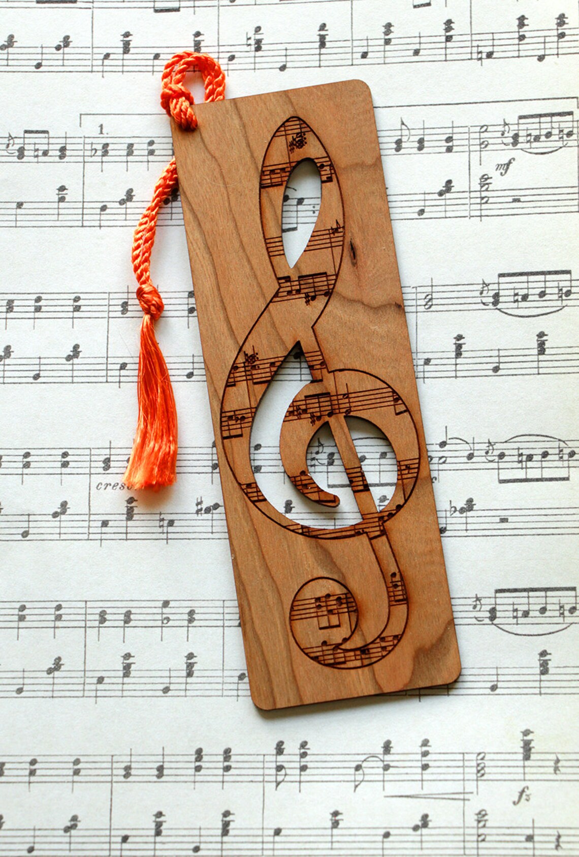 Music Bookmark Treble Clef Bookmark Music Style Bookmark - Etsy