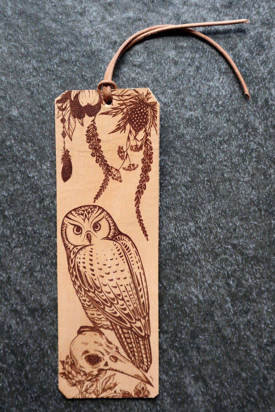 Owl Bookmark, Leather Owl Bookmark, Southwestern Style Bookmark - Etsy