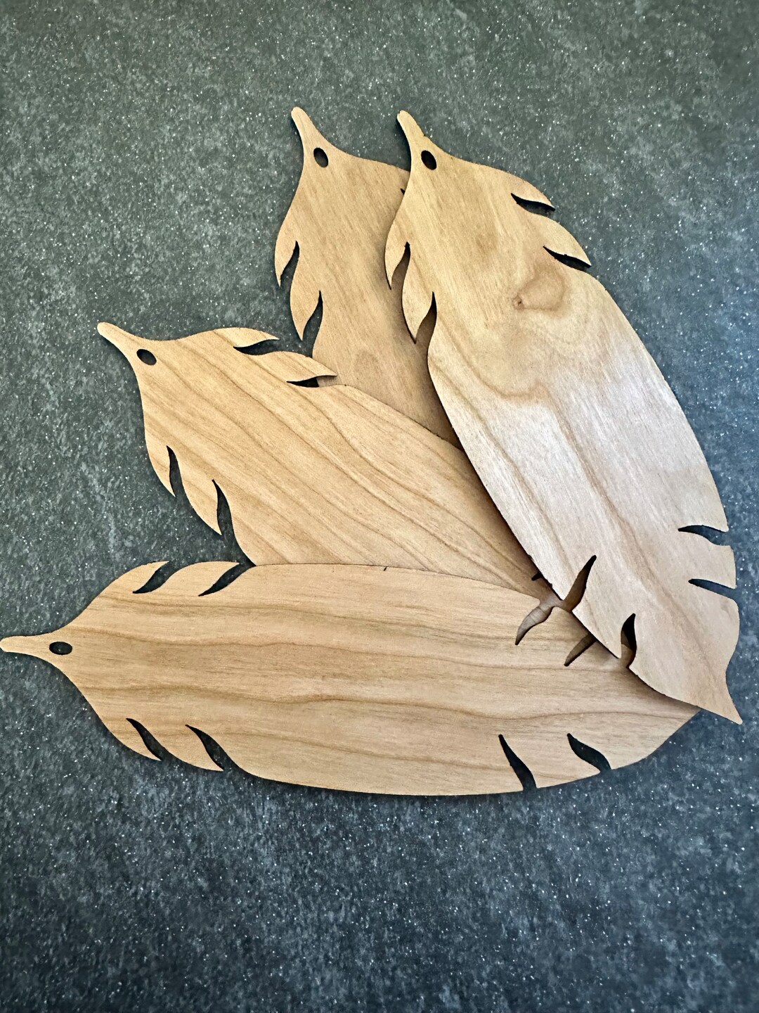 Set of 4 Blank Feather Bookmarks - Etsy